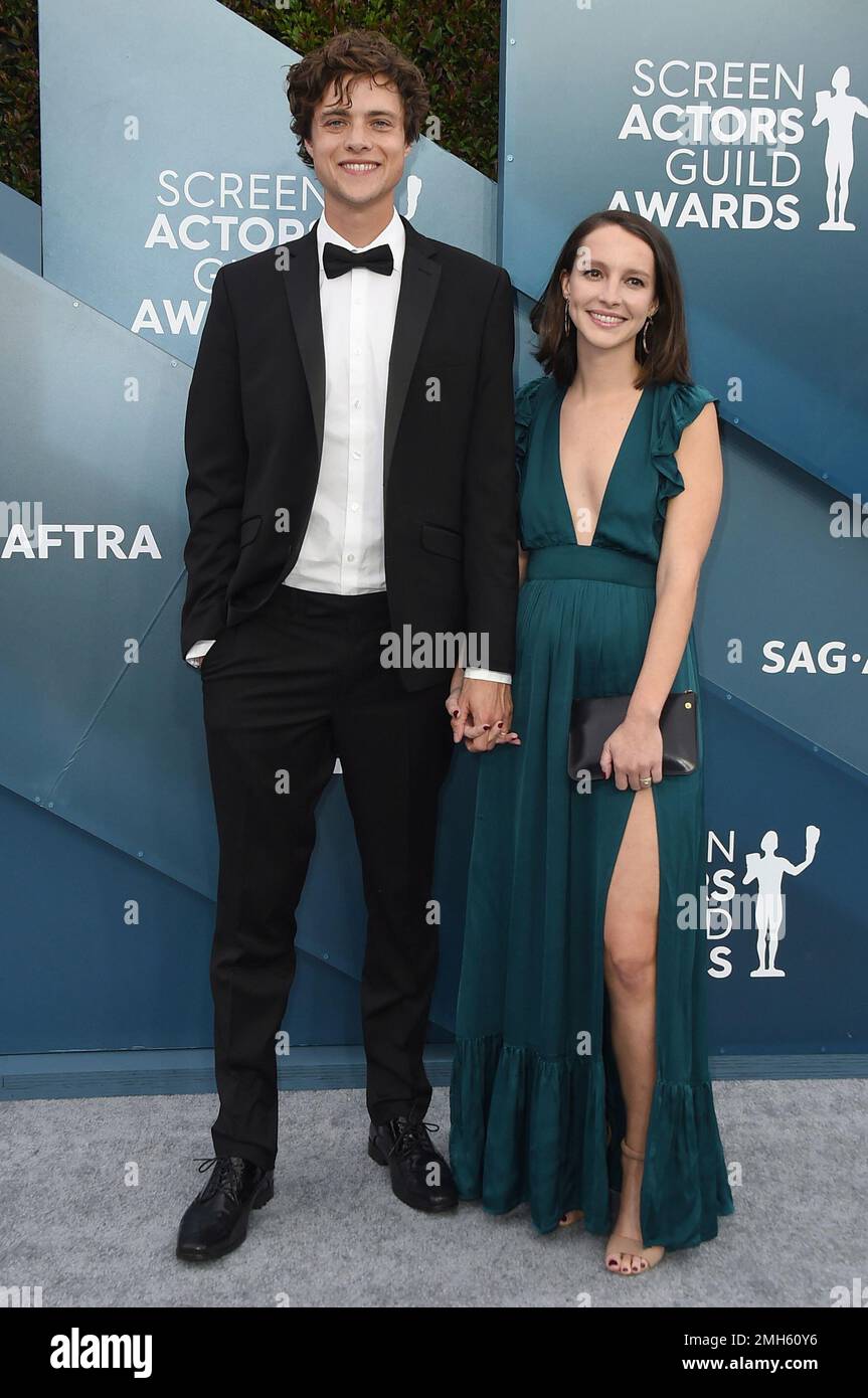 Douglas Smith, left, and Tricia Travis arrive at the 26th annual Screen ...