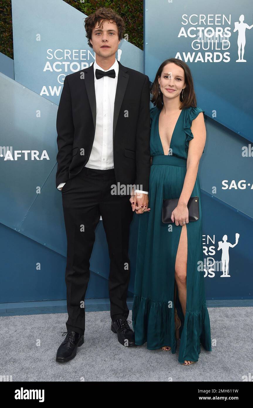Douglas Smith, left, and Tricia Travis arrive at the 26th annual Screen ...