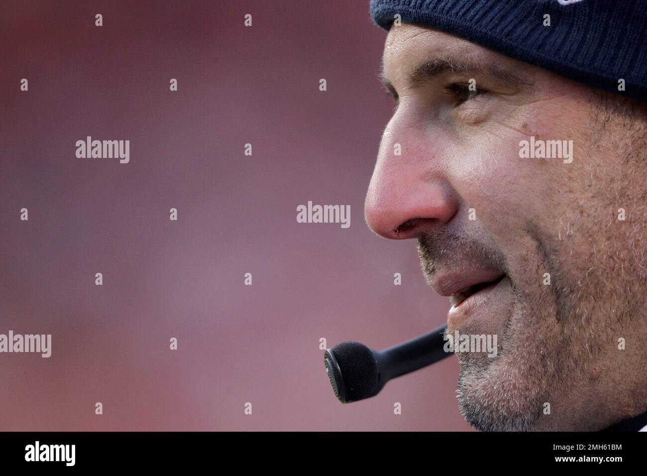 Tennessee Titans Head Coach Mike Vrabel Watches During The Second Half