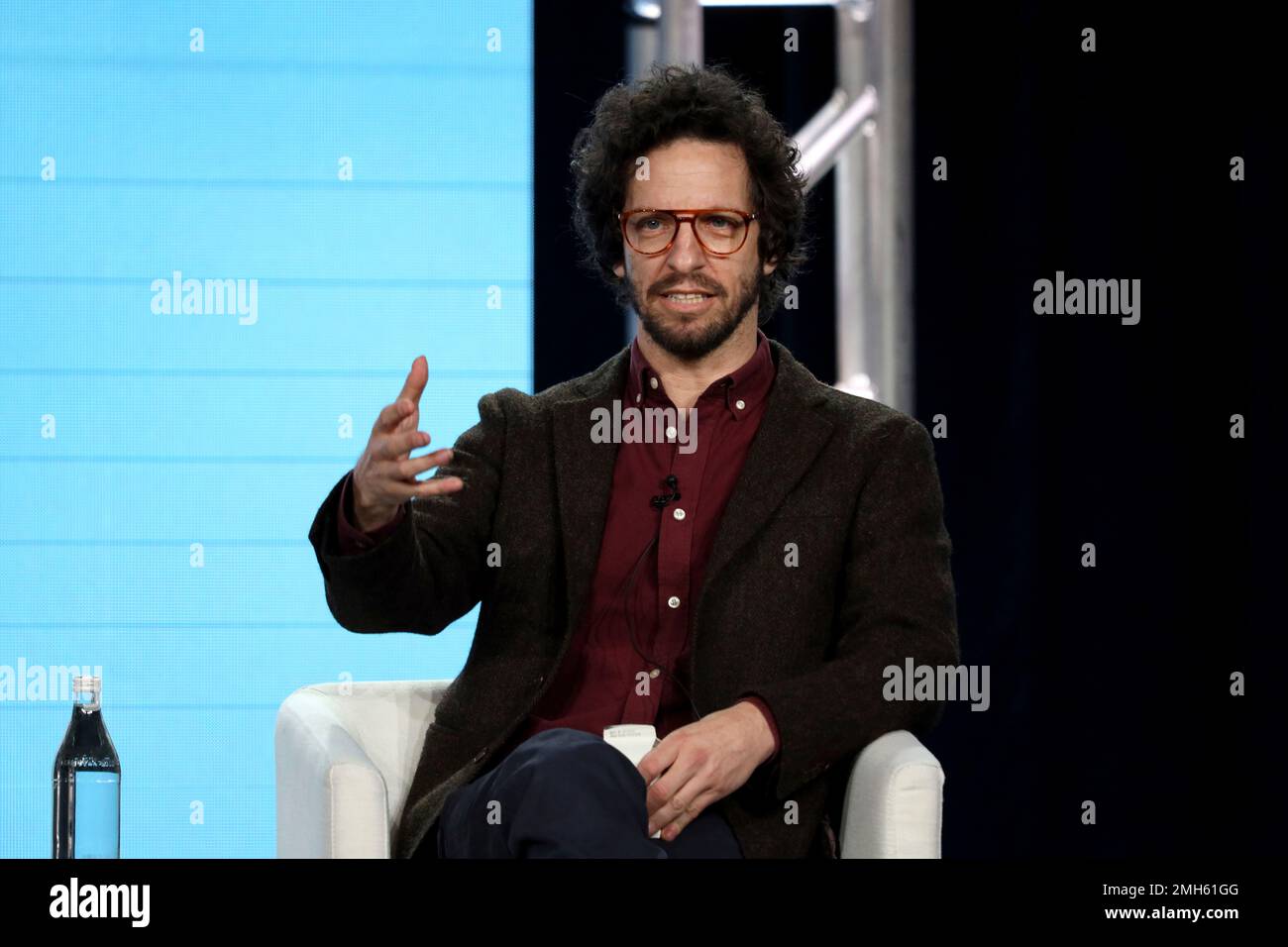 Joshuah Bearman speaks at the "Little America" panel during the Apple+ ...