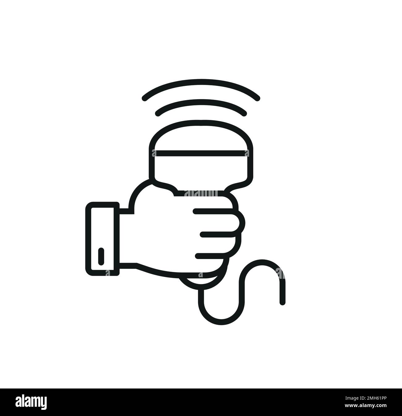 Ultrasonic device icon. Outline ultrasonic device vector icon for web ...