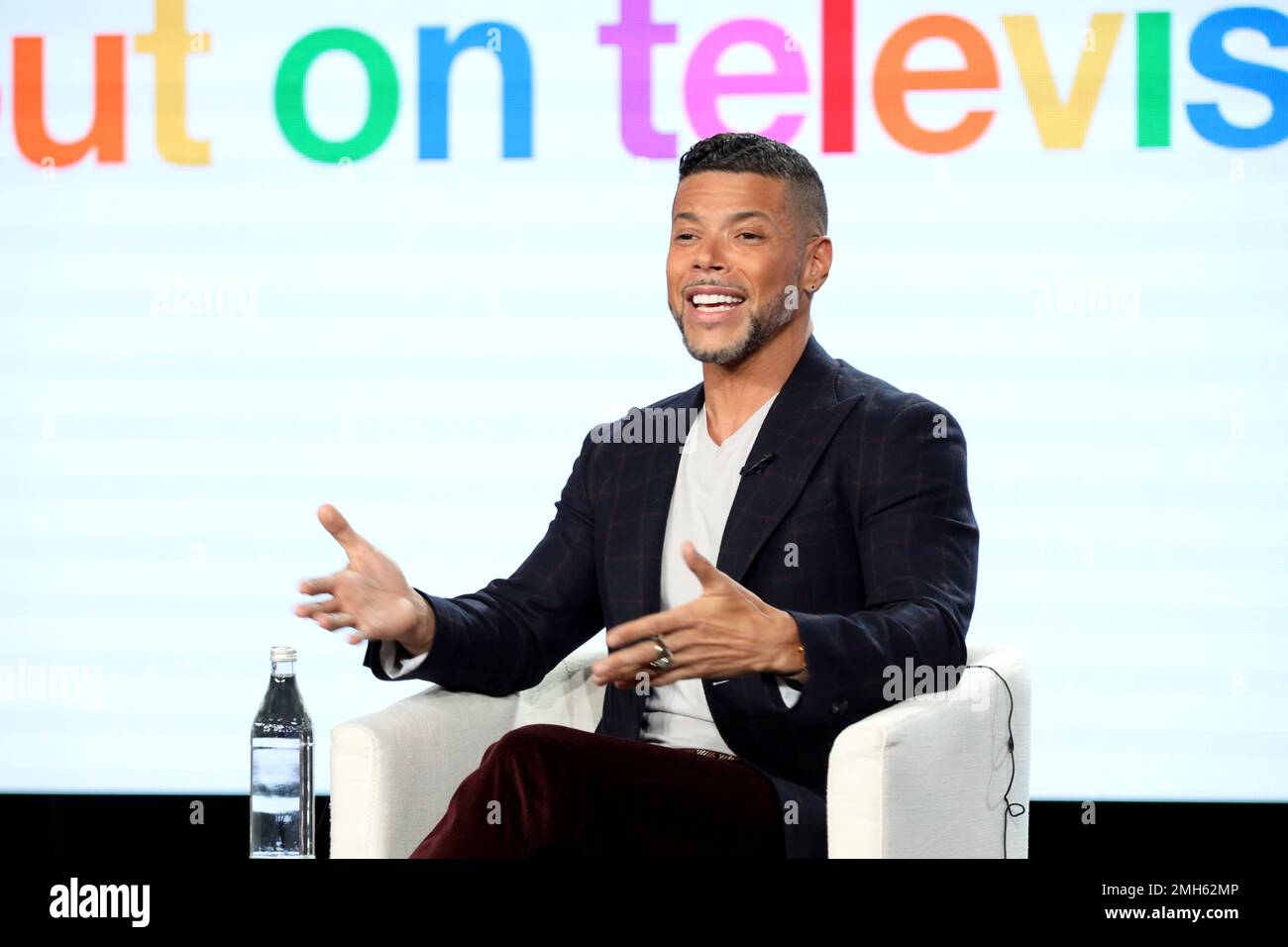 Wilson Cruz speaks at the "Visible: Out on Television" panel during the ...