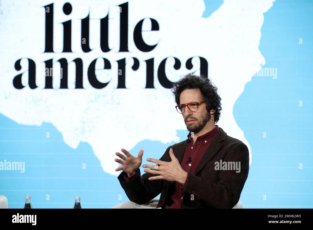 Joshuah Bearman speaks at the "Little America" panel during the Apple+ ...