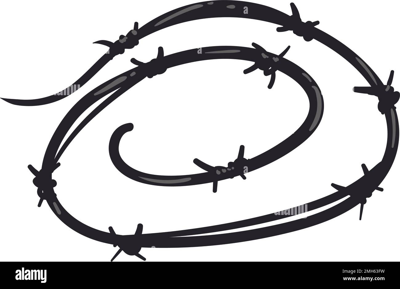 flat barbed wire icon Stock Vector Image & Art - Alamy