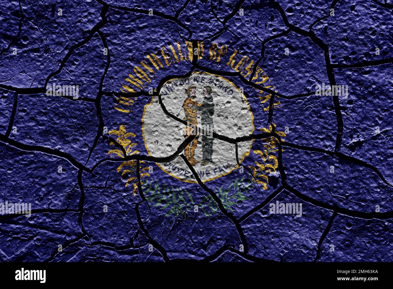 Kentucky us flag grunge hi-res stock photography and images - Alamy