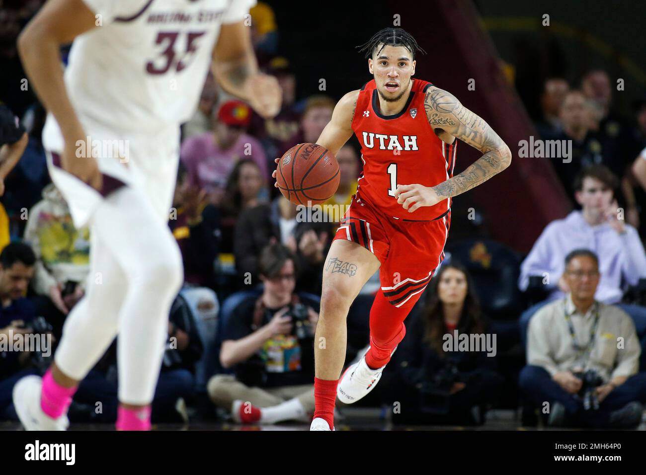 Utah guard Timmy Allen (1) during the second half of an NCAA college ...