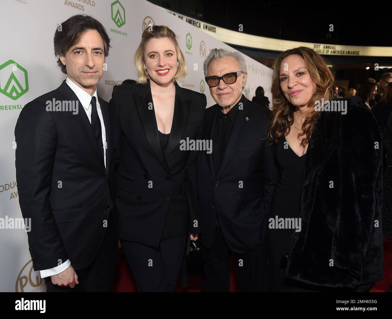 Noah Baumbach, from left, Greta Gerwig, Harvey Keitel, and Daphna ...