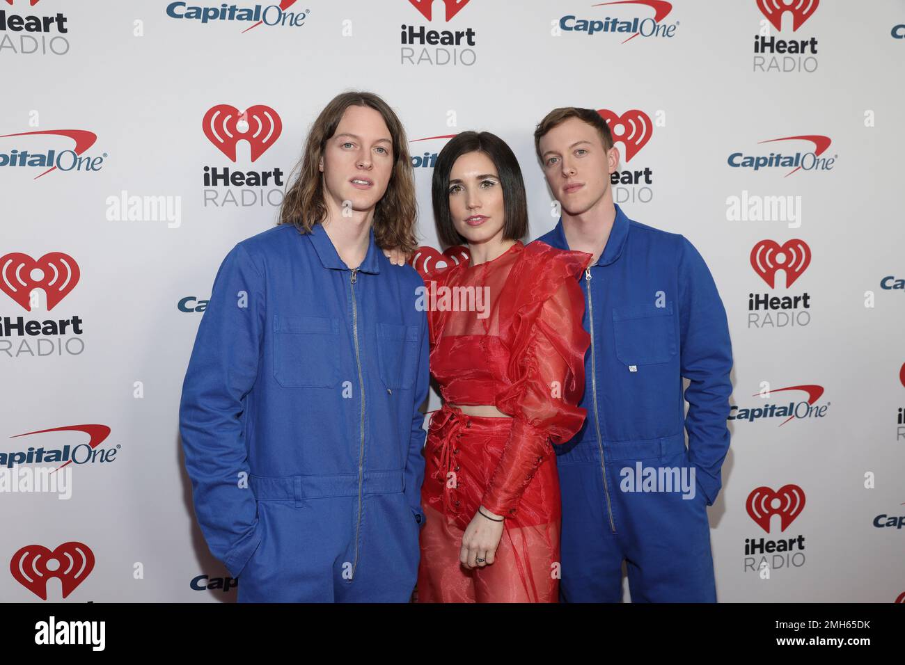 Spencer Ernst, on left, Chelsea Lee and Max Ernst of Shaed attend the ...