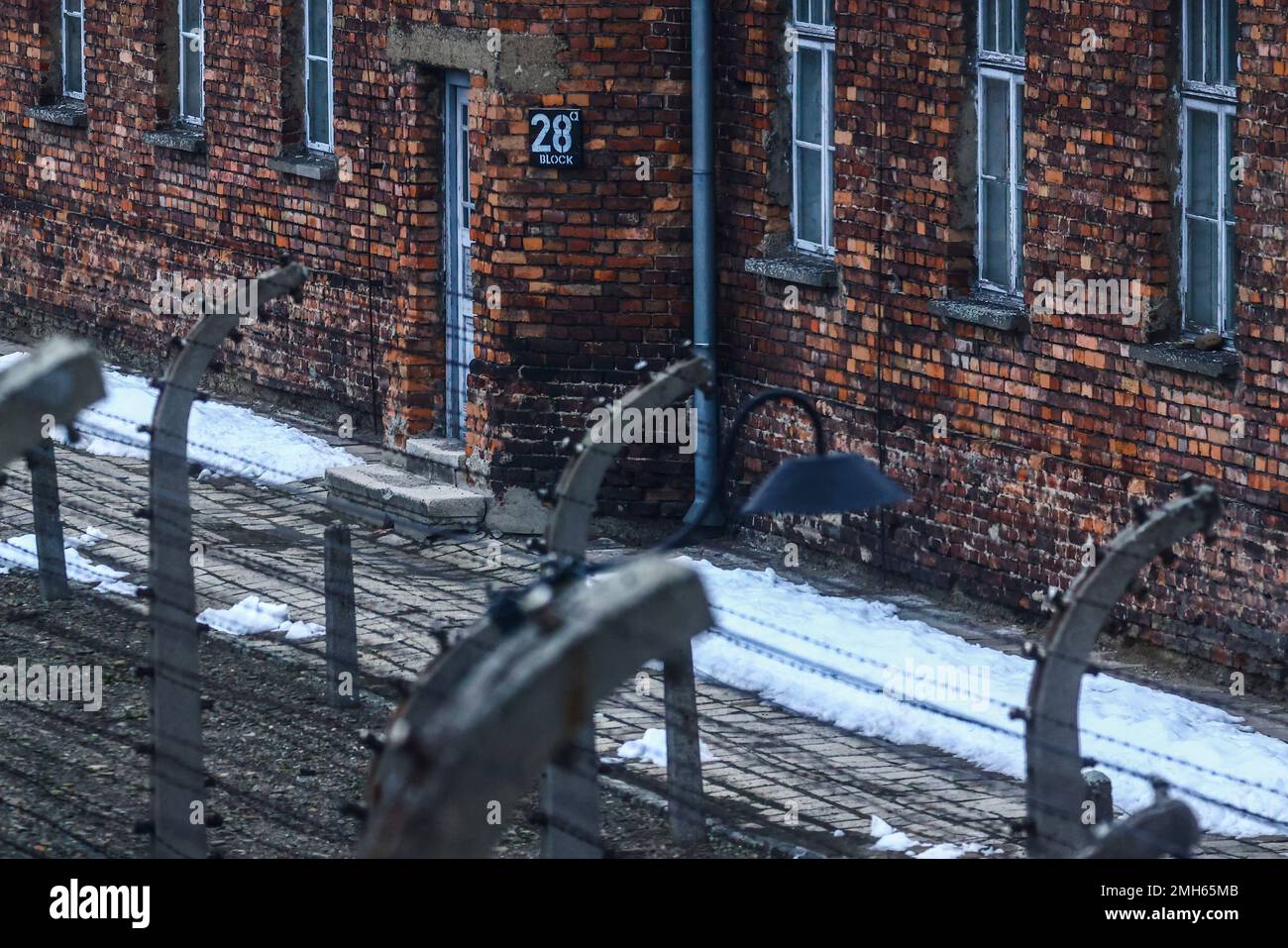 Former nazi german auschwitz i concentration camp hi-res stock ...