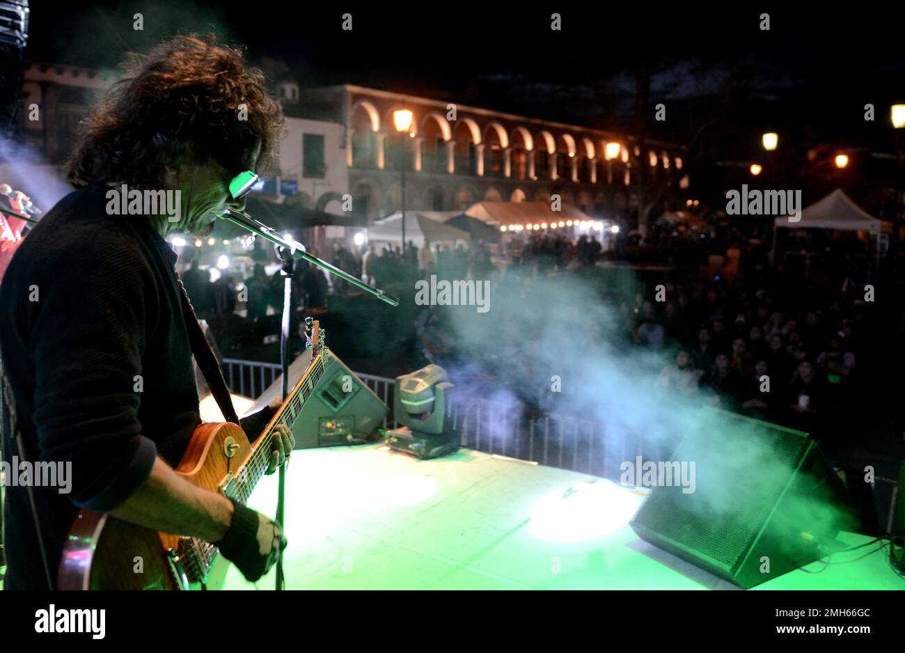 Santy Lo Sonoran singer-songwriter, during the Alfonso Ortiz Tirado ...