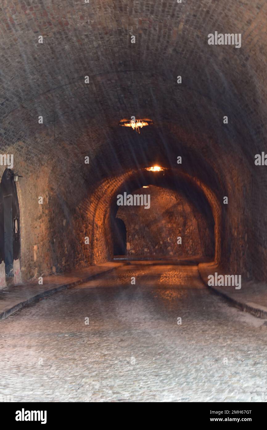 Old brick tunnel hi-res stock photography and images - Alamy