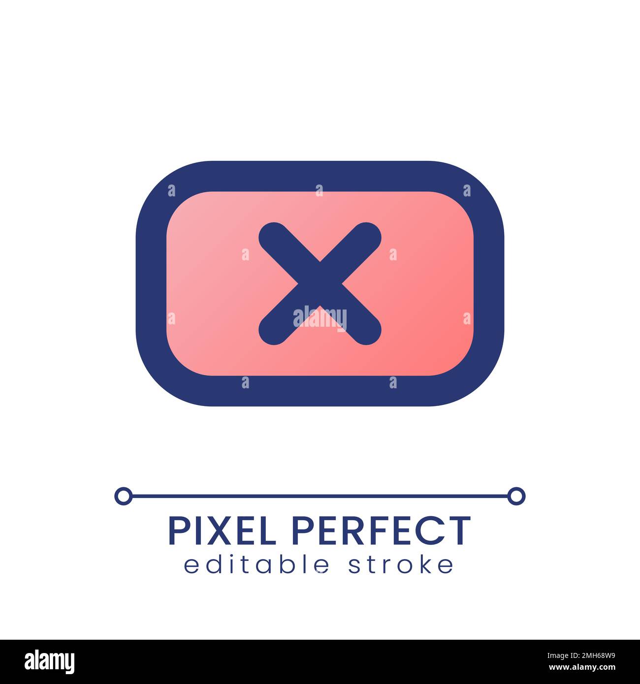 Remove background pixel perfect gradient fill ui icon Stock Vector Image & Art - Alamy