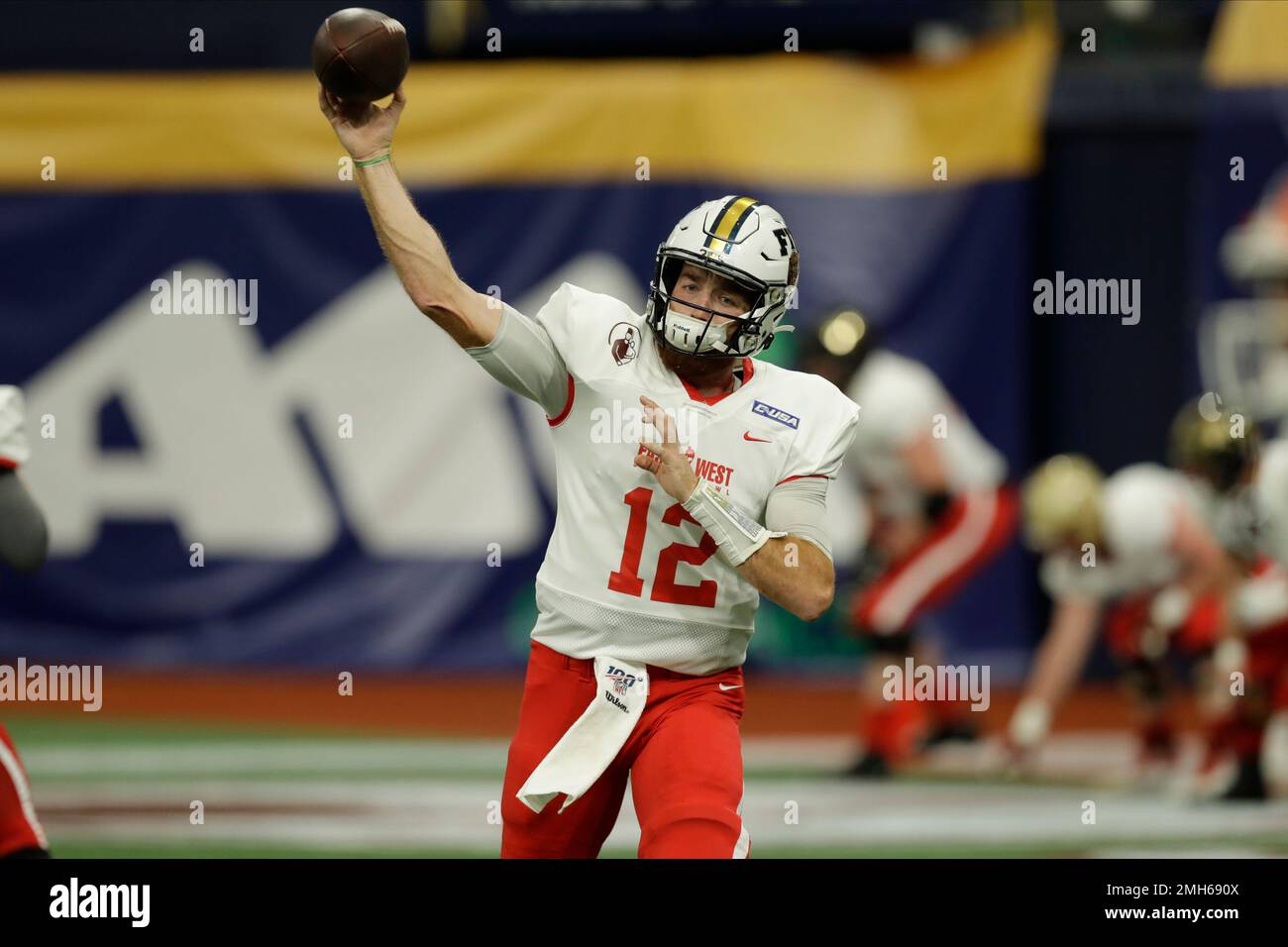 East quarterback James Morgan, of Florida International University, (12 ...