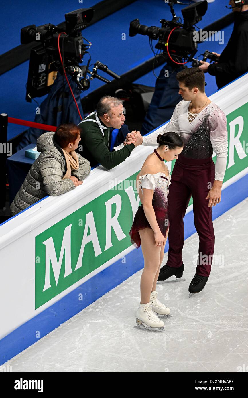 Lucrezia BECCARI & Matteo GUARISE (ITA), during Pairs Free Skating, at ...