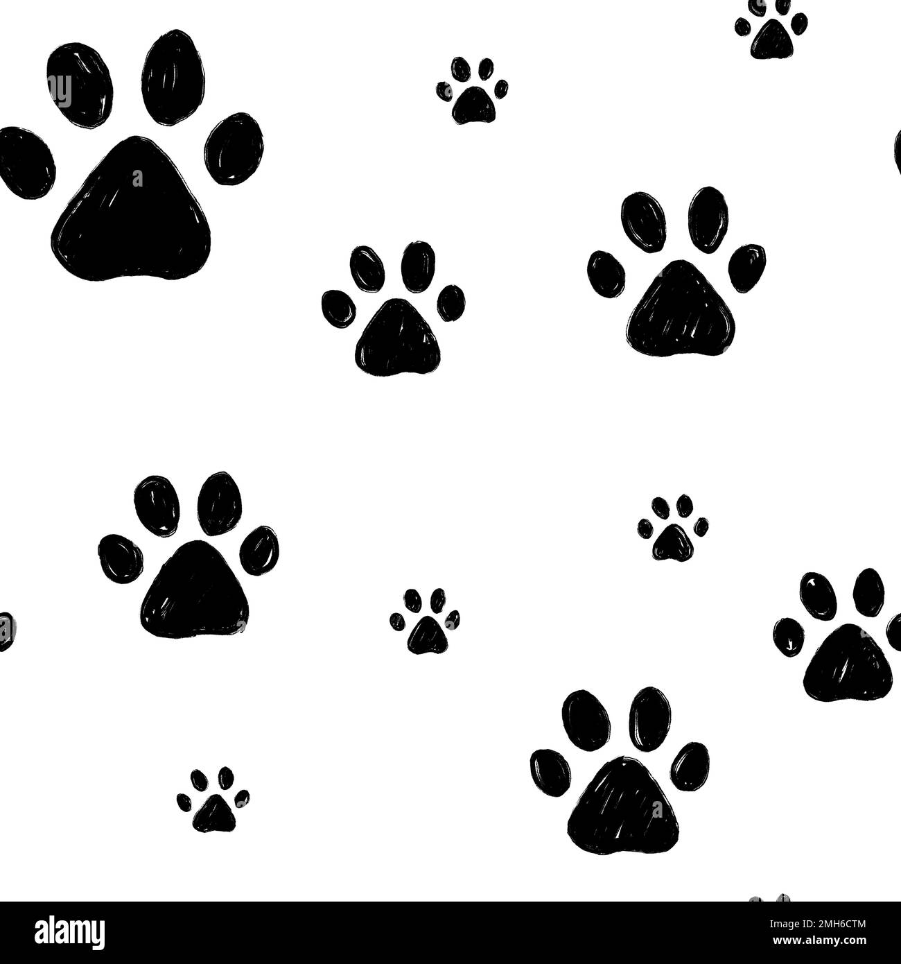 Cat And Dog Paws Background