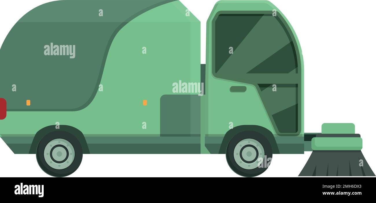 City sweeper icon cartoon vector. Street machine. Cleanup vacuum Stock ...