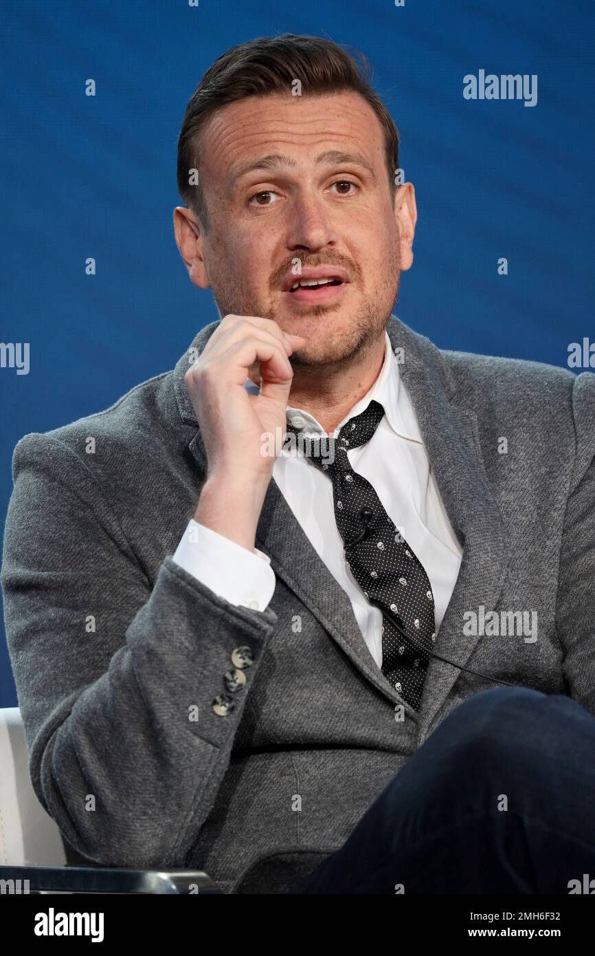 Jason Segel speaks at the AMC's "Dispatches from Elsewhere" panel ...