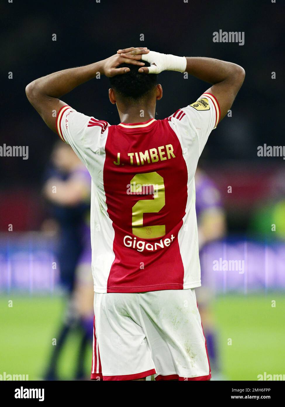 AMSTERDAM - Jurrien Timber of Ajax disappointed after the Dutch premier ...