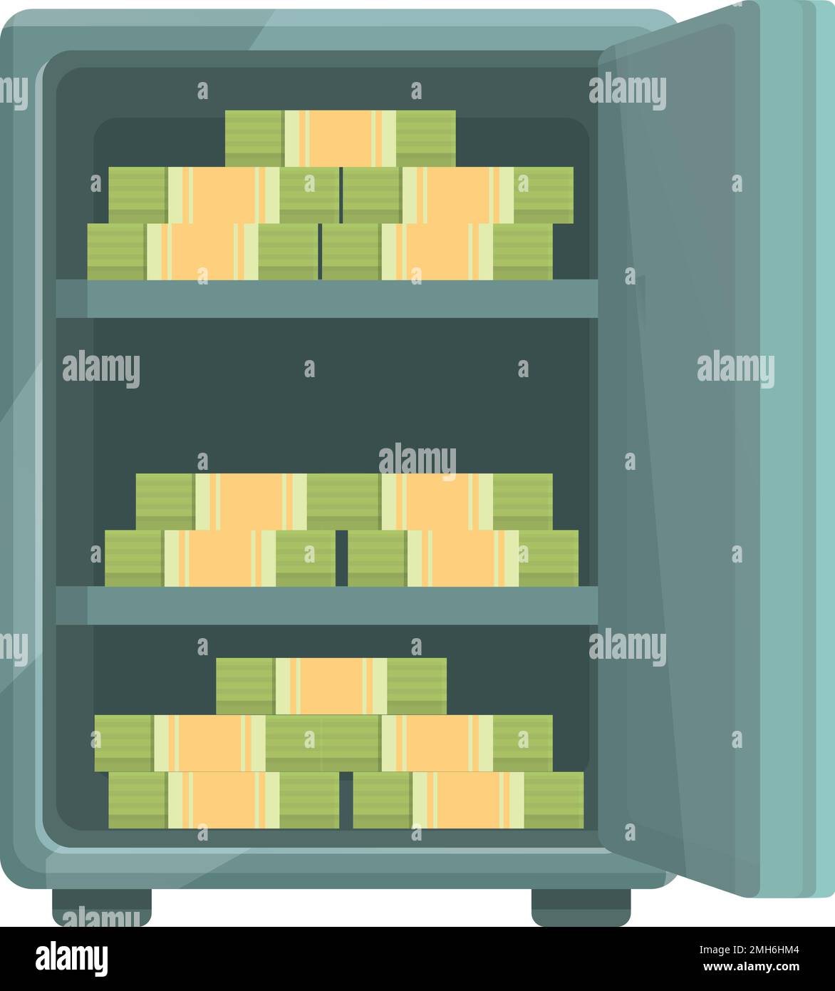 Money safety icon cartoon vector. Bank box. Security cash Stock Vector ...