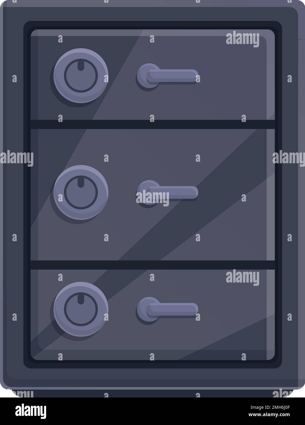 Cash box icon cartoon vector. Bank deposit. Safety security Stock ...