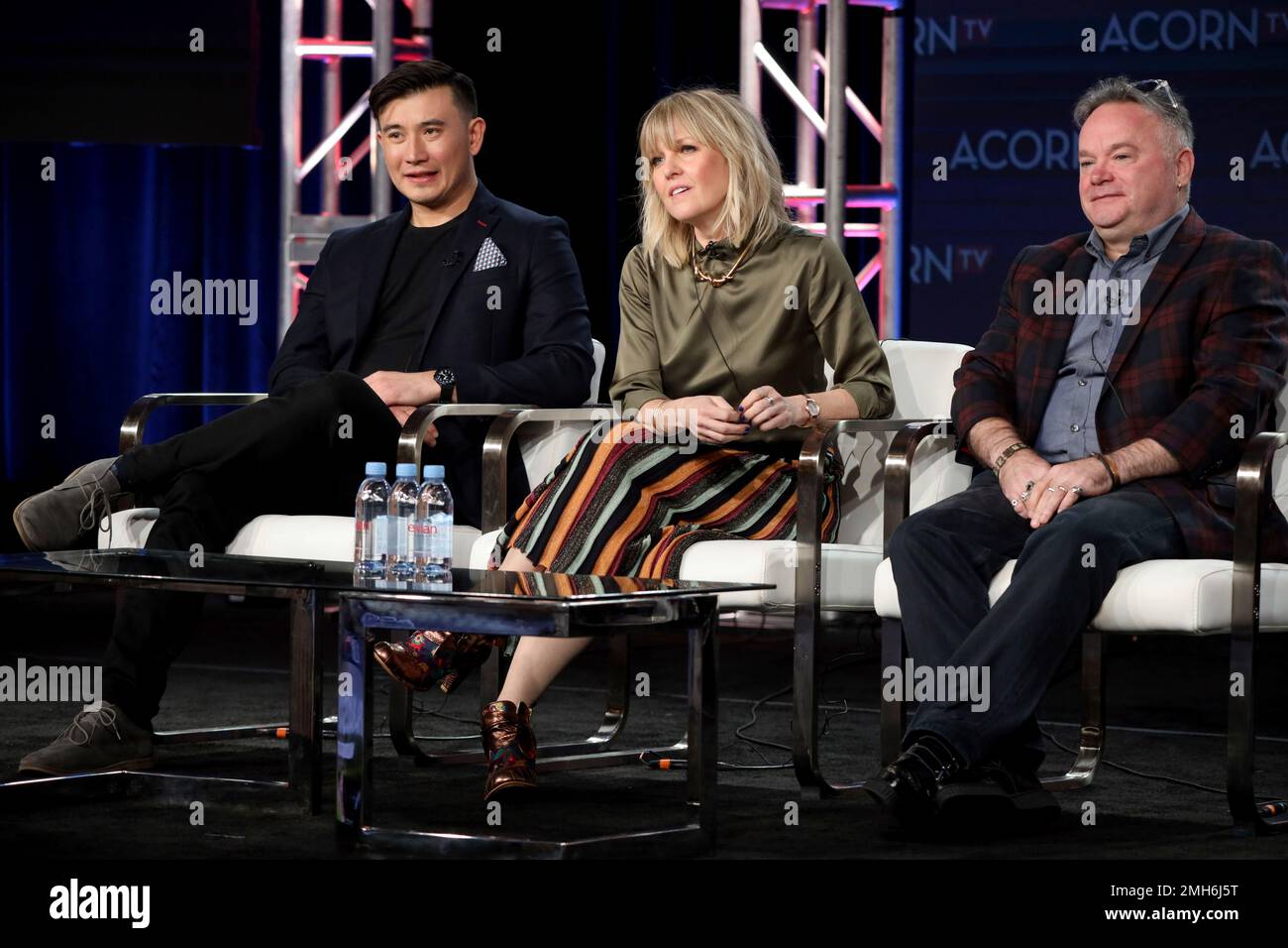 Matt McCooey, from left, Ashley Jensen and Barry Ryan speak at the ...