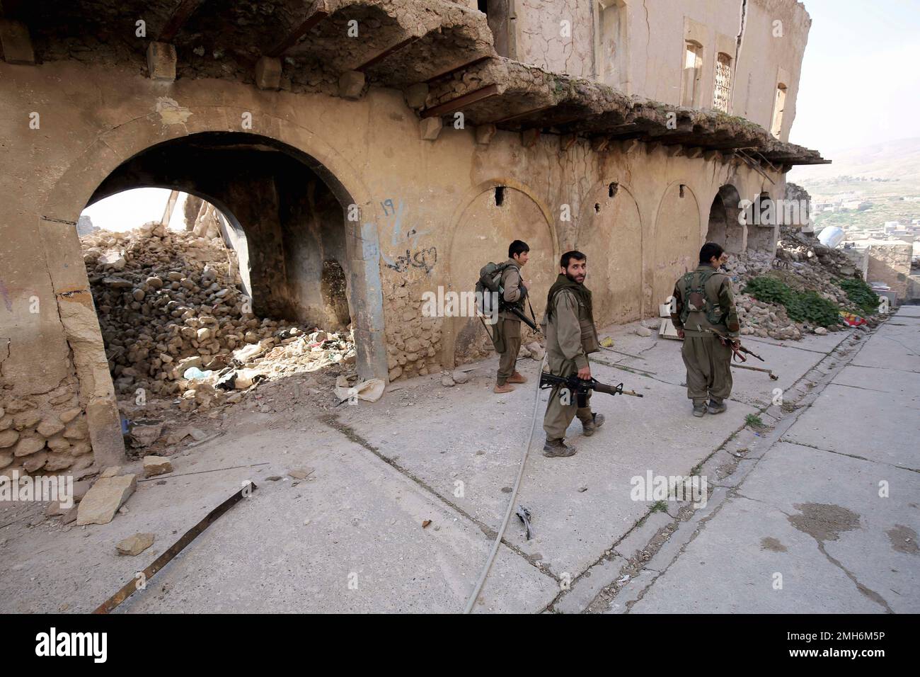 FILE - in this Thursday, Jan. 29, 2015 file photo, fighters of the ...