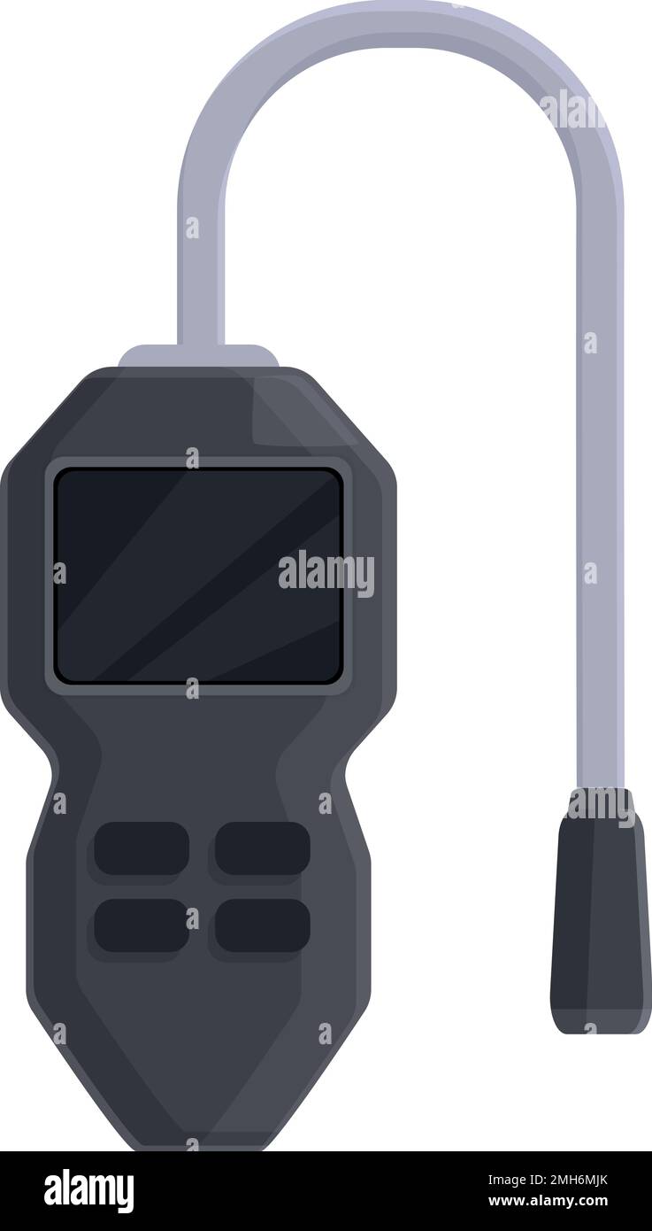 Gas detector instrument icon cartoon vector. Meter monitor. Natural ...