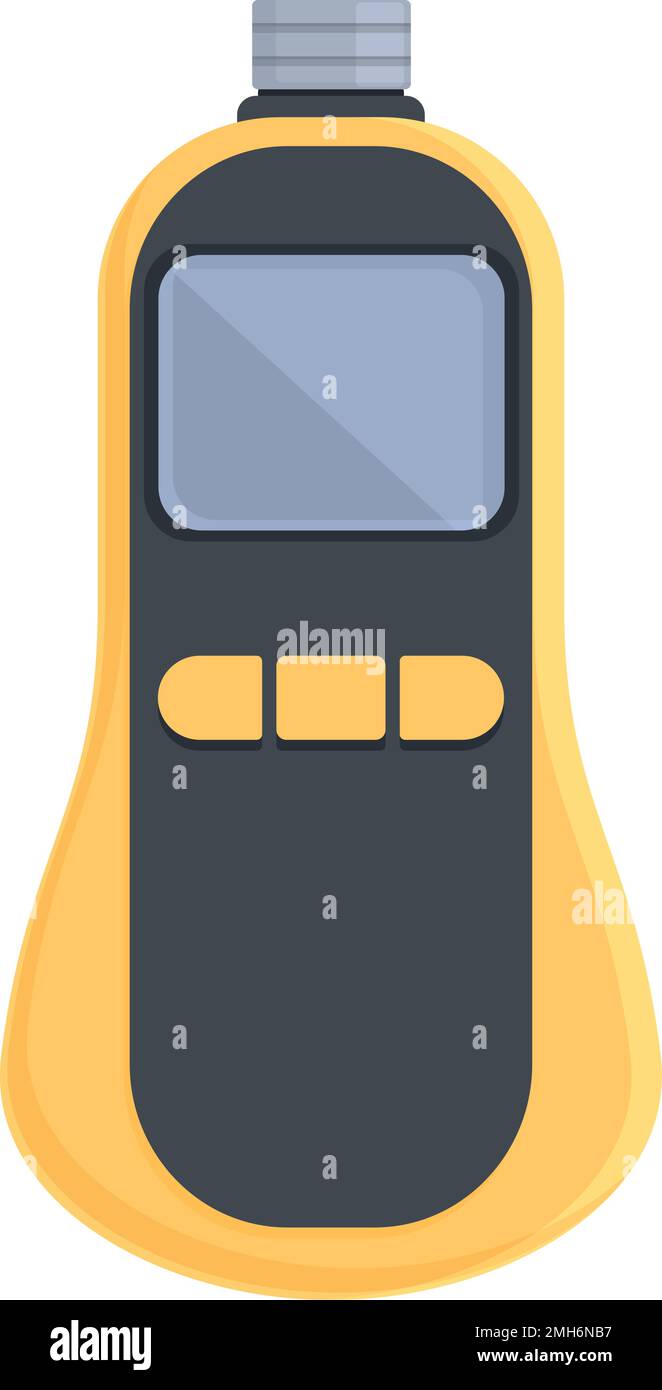 Gas detector tool icon cartoon vector. Check equipment. Digital ...