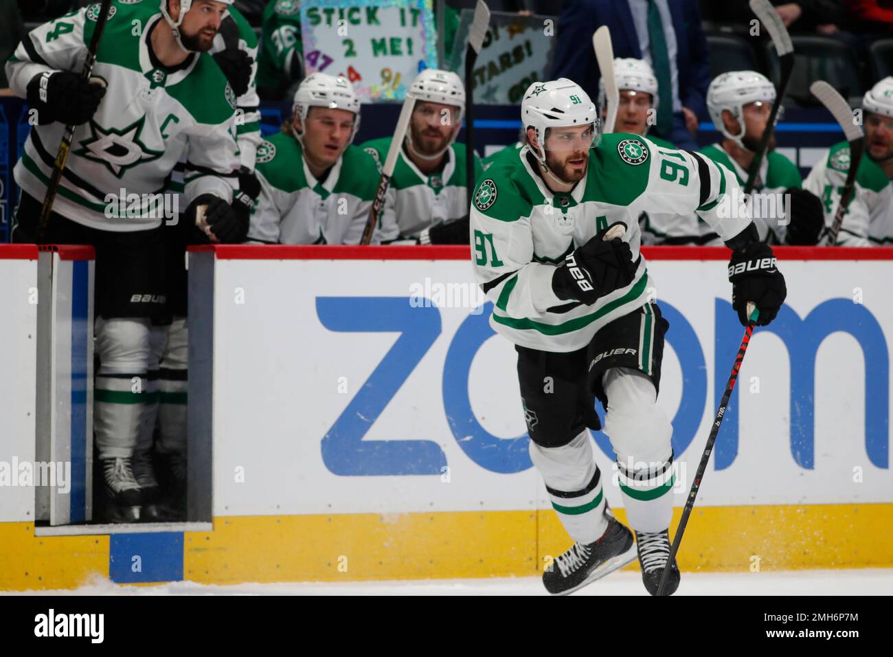 Dallas Stars center Tyler Seguin (91) in the second period of an NHL ...