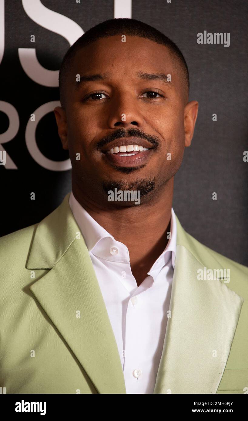 Actor Michael B Jordan poses for photographers upon arrival at the ...