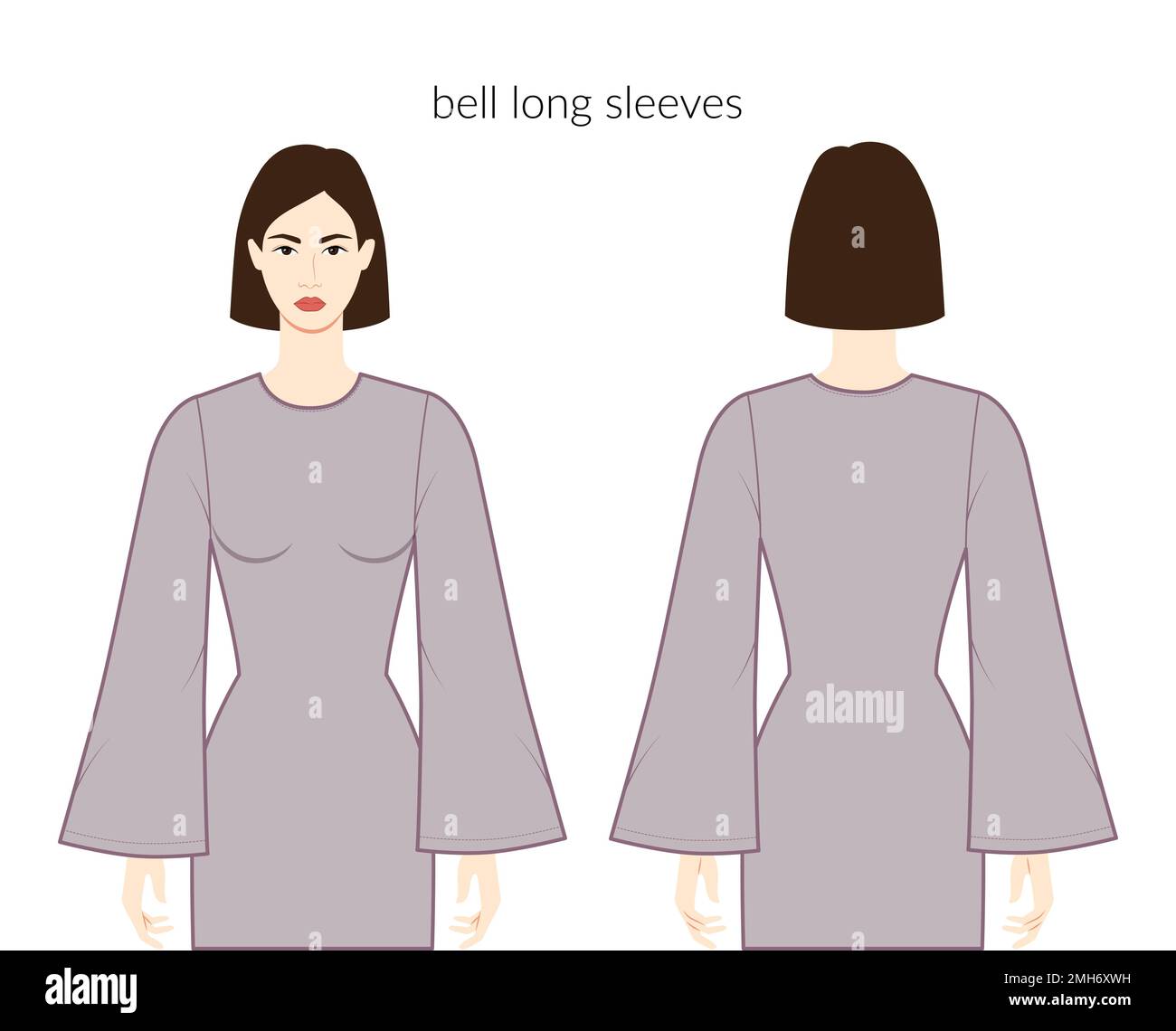 Shirts technical drawing Cut Out Stock Images & Pictures - Alamy