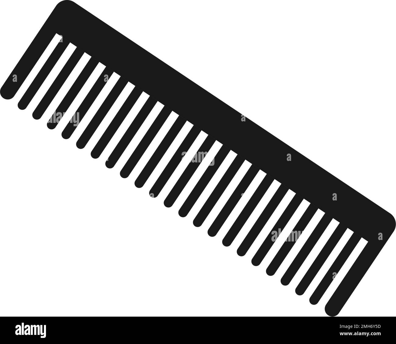Black plastic comb icon cartoon Black and White Stock Photos & Images ...