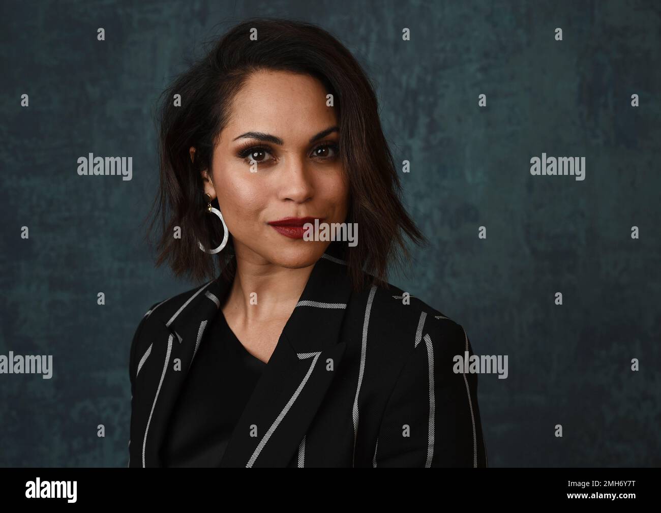 Monica Raymund, star of the Starz Network series "Hightown," poses for ...