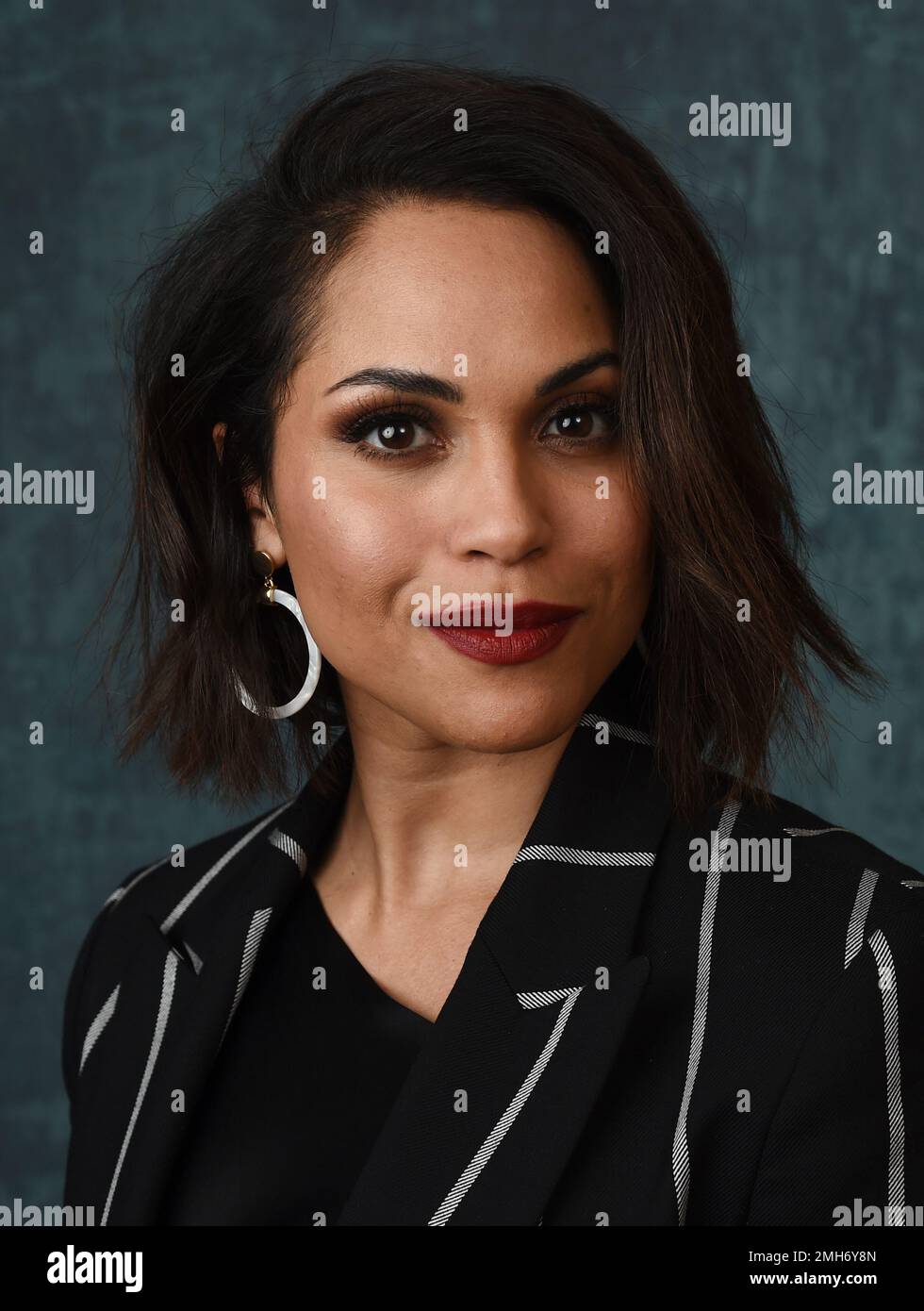 Monica Raymund, star of the Starz Network series "Hightown," poses for ...