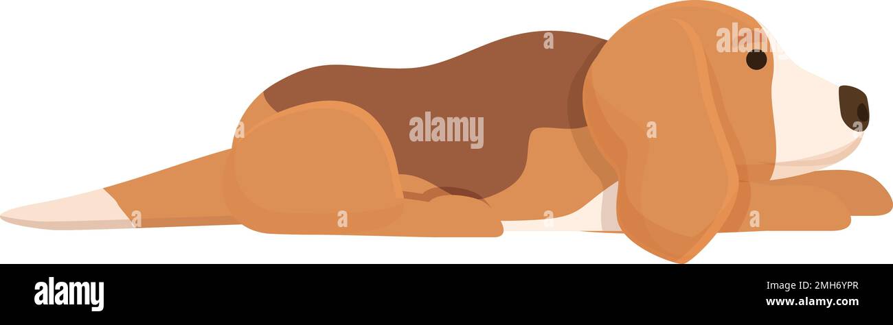 Sad dog icon cartoon vector. Puppy animal. Canine sleep Stock Vector ...