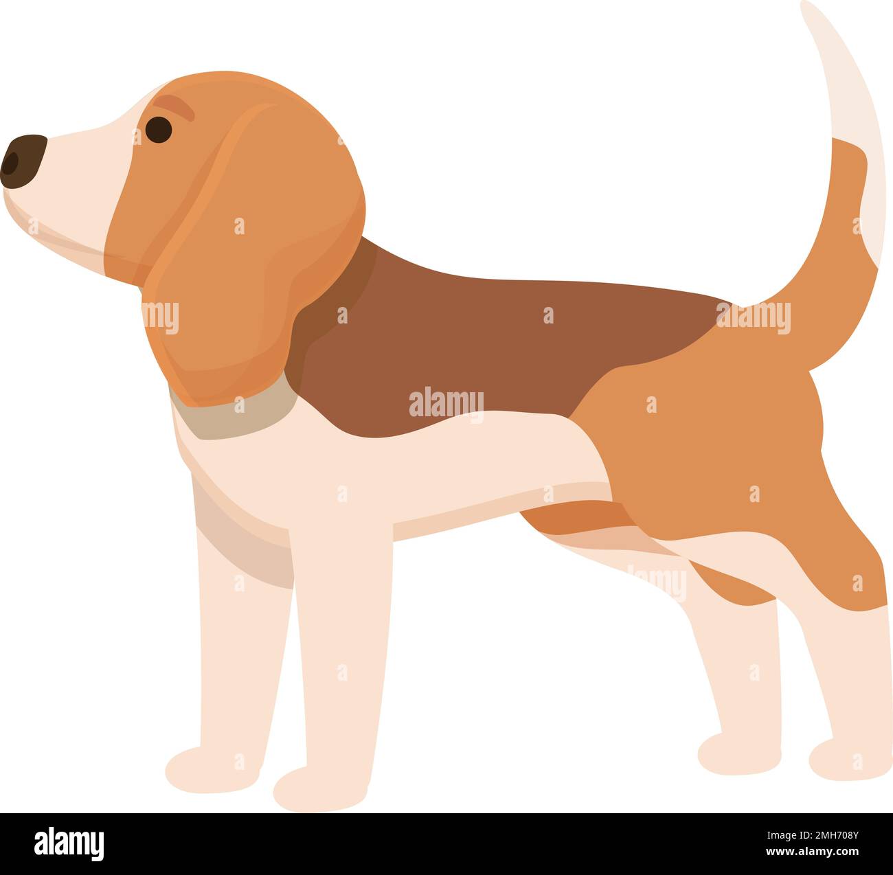 Dog beagle icon cartoon vector. Puppy run. Animal pose Stock Vector ...
