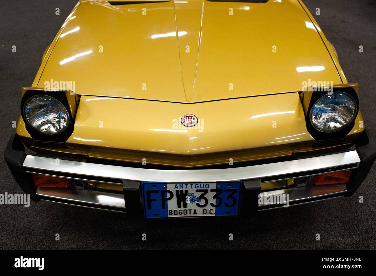 Fiat classic cars seen during the MCM Car Show in Bogota, Colombia, the ...