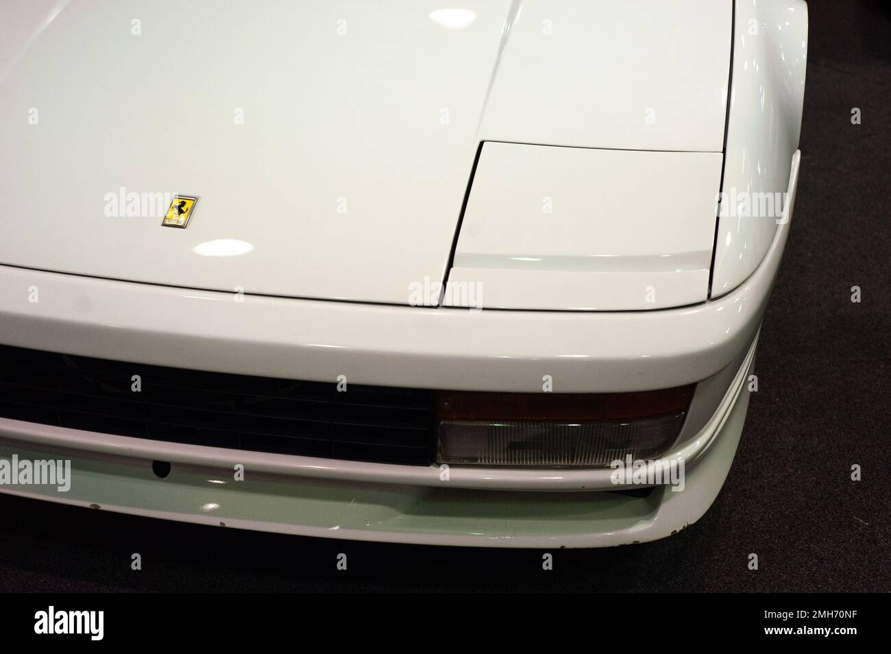 A Ferrari Testarossa is seen during the MCM Car Show in Bogota ...