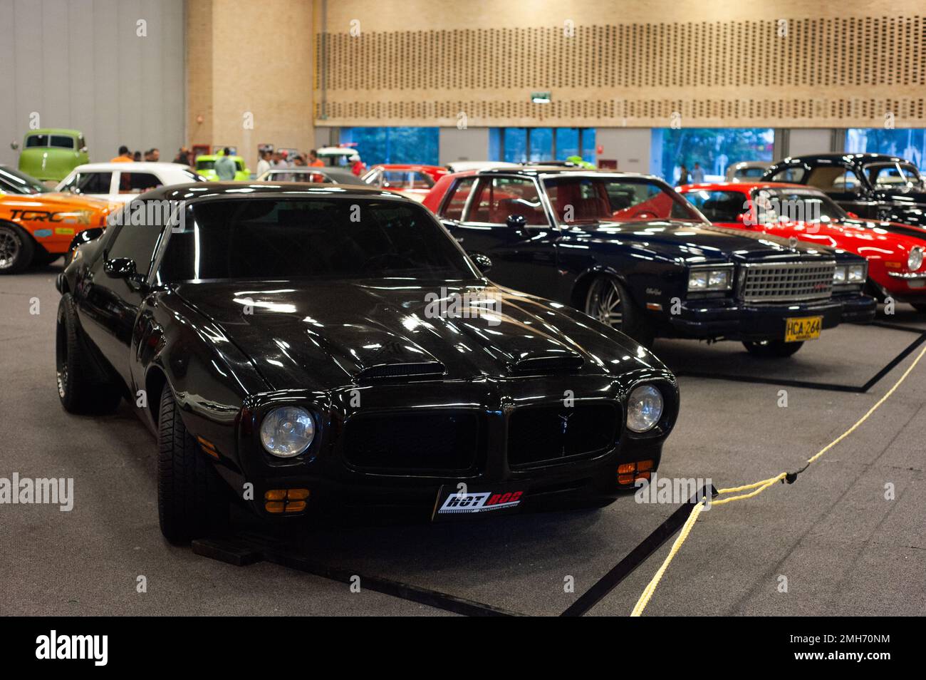 Classic cars seen during the MCM Car Show in Bogota, Colombia, the ...