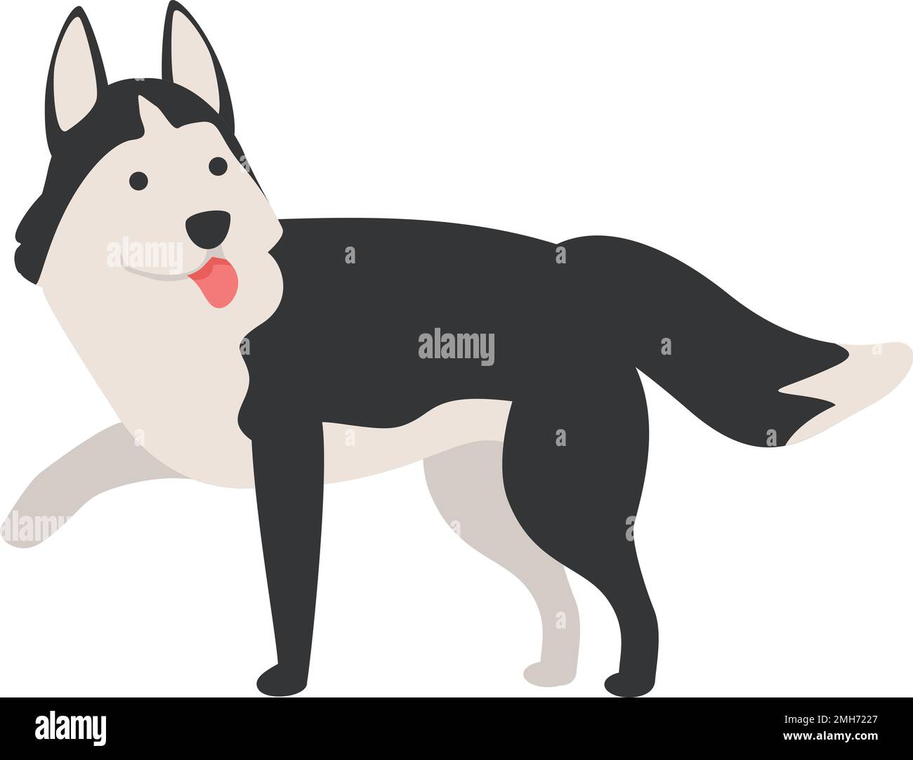 Siberian husky icon cartoon vector. Dog face. Alaskan animal Stock ...