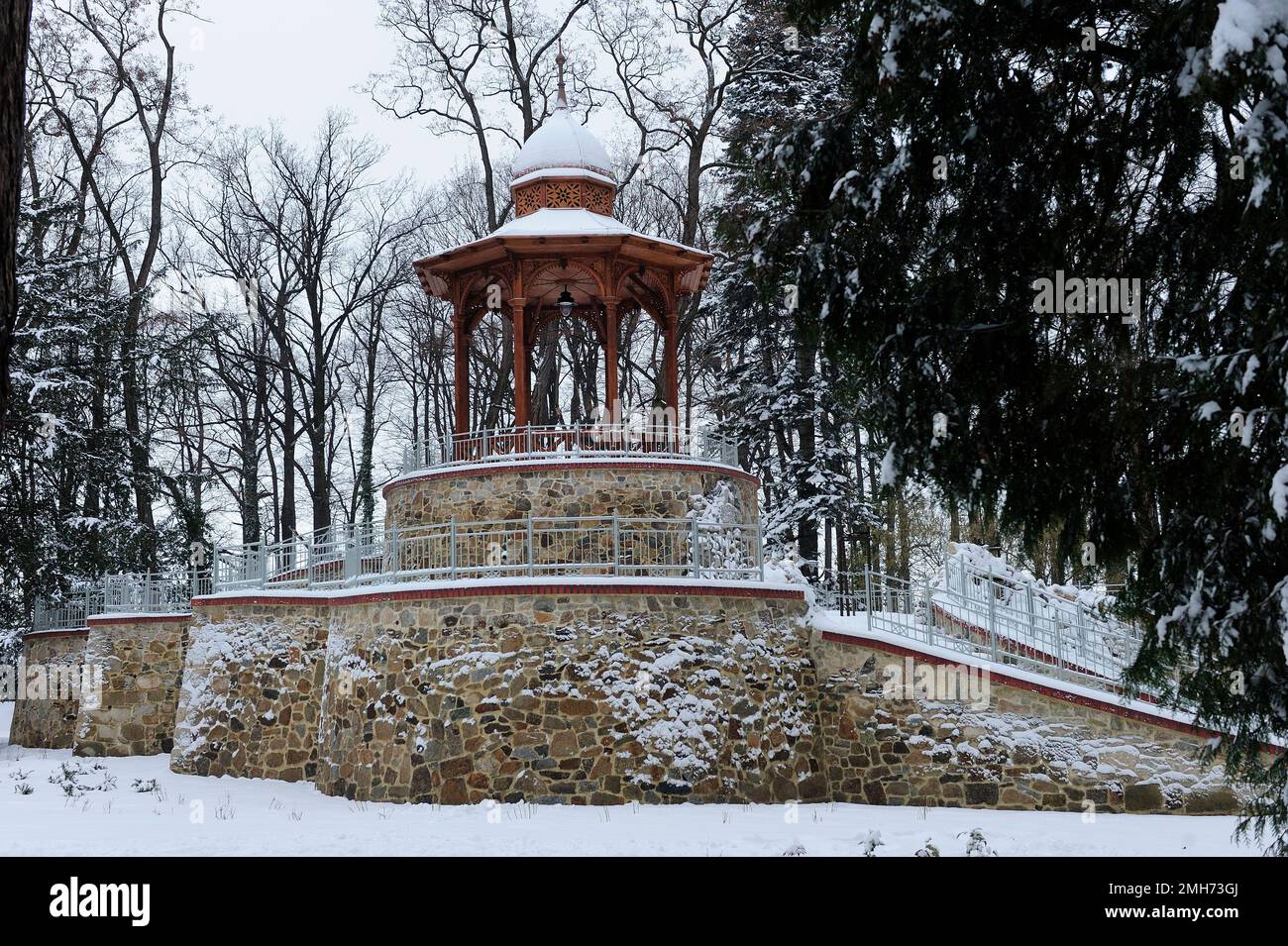 Swidnica, lower silesia, dolnyslask, landscape, old, town, park, winter ...
