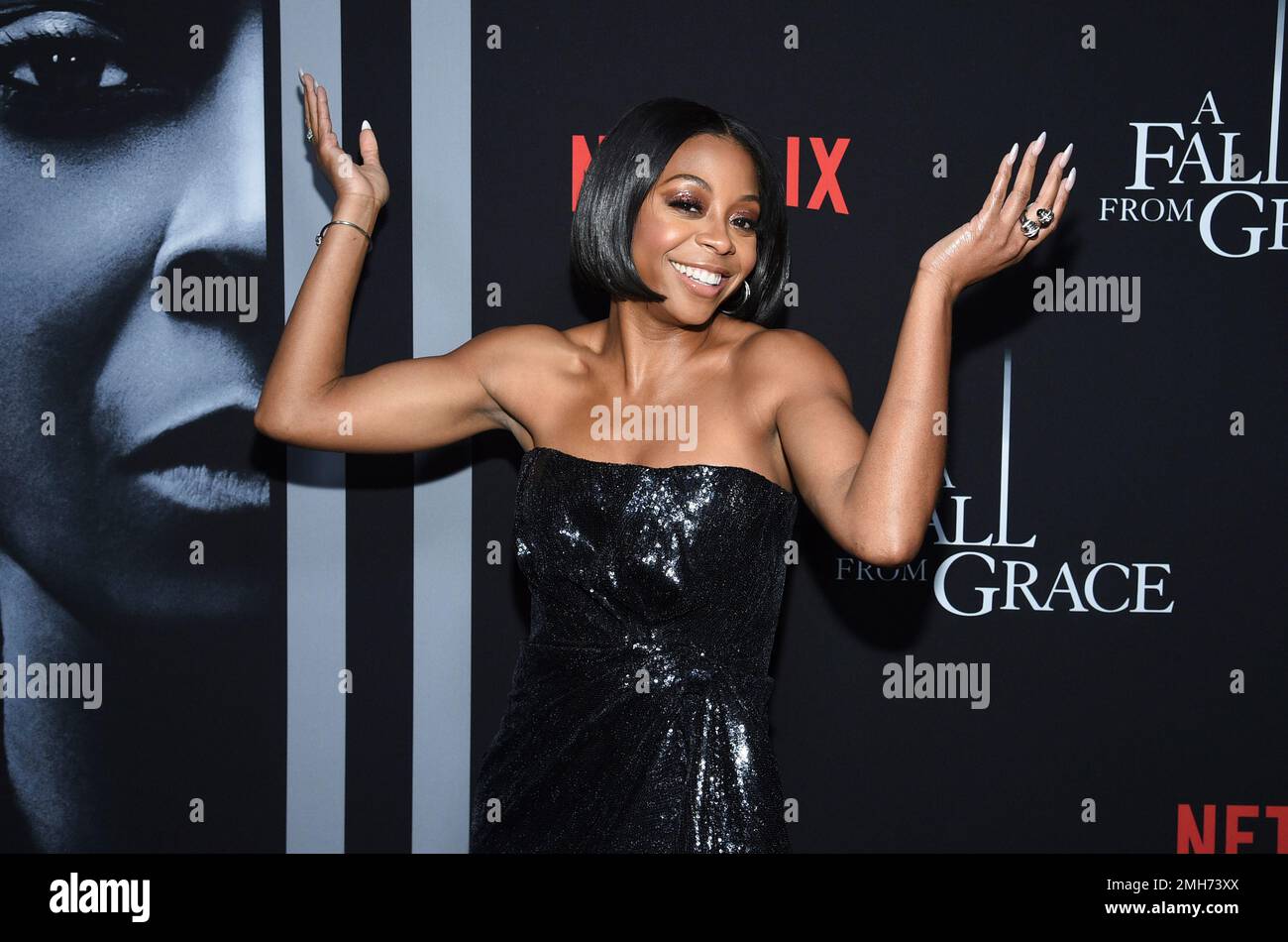 Actress Bresha Webb attends the premiere of Tyler Perry's "A Fall from ...