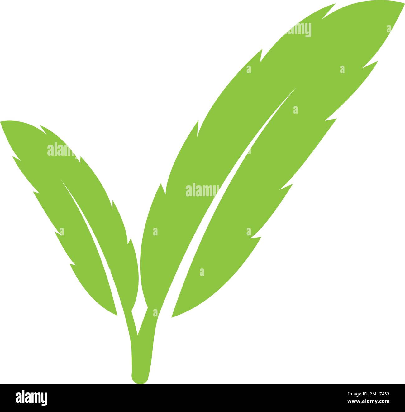 leaf logo icon vektor illustration design Stock Vector Image & Art - Alamy