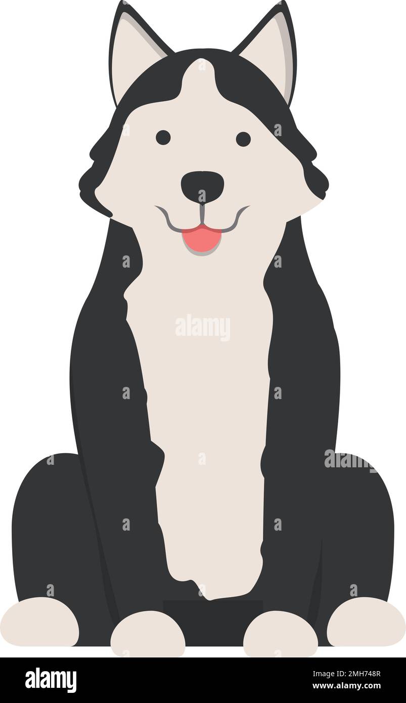 Husky dog icon cartoon vector. Cute wolf. Happy animal Stock Vector ...