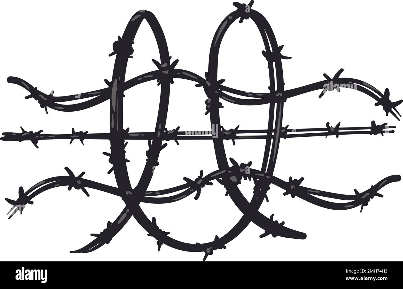 flat wire fence icon Stock Vector Image & Art - Alamy