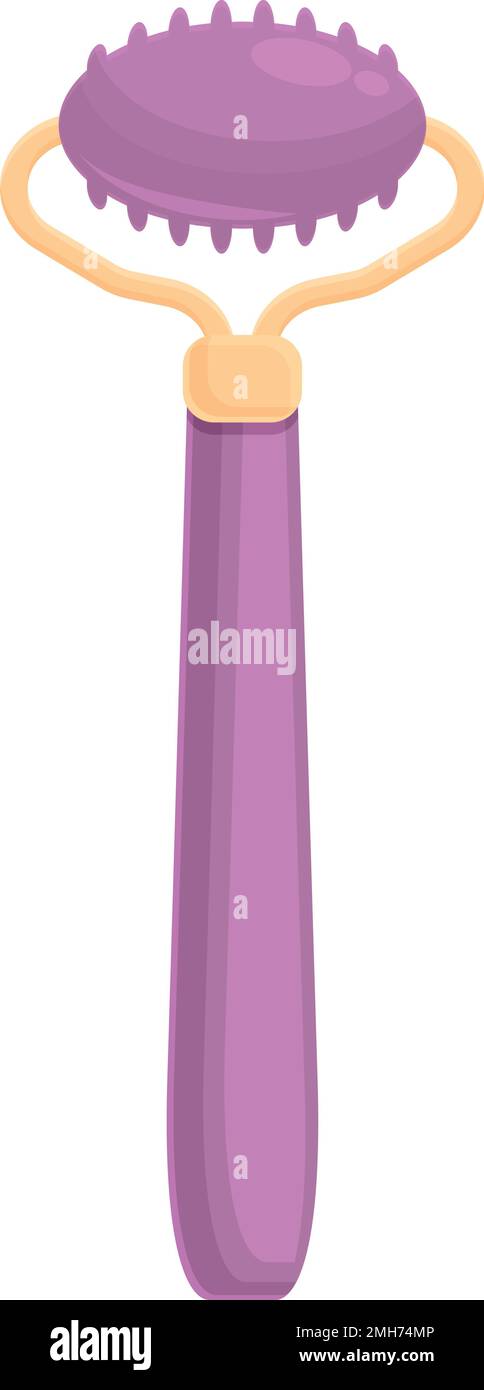 Skin facial roller icon cartoon vector. Face jade. Fashion woman Stock ...
