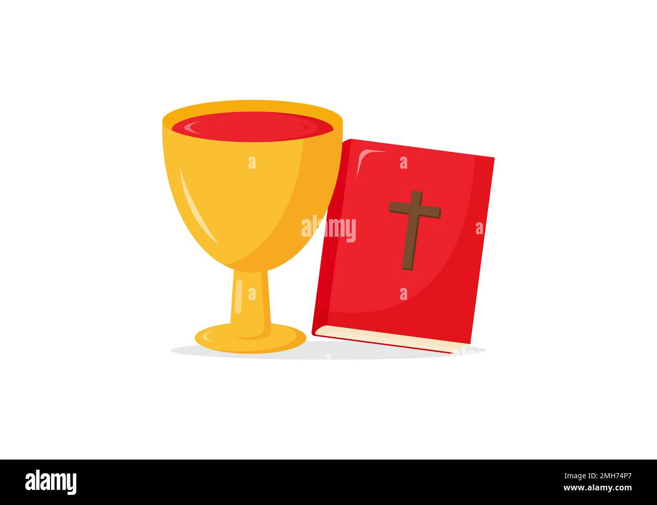 Christian greeting card or banner of the Holy Week before Easter ...