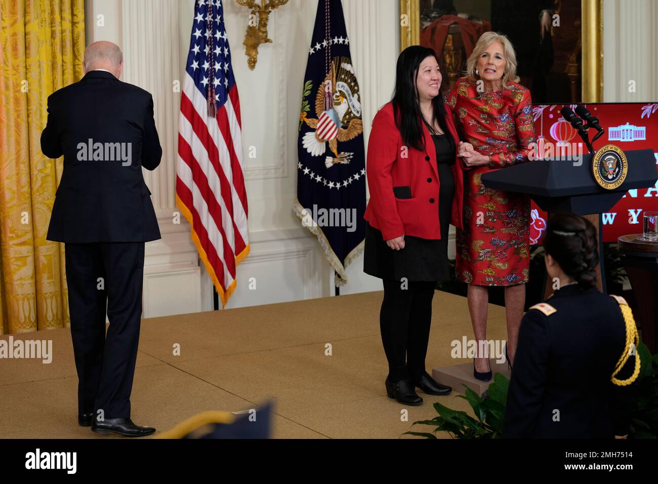 First lady Jill Biden introduces Elaine Tso, CEO of Asian Services in ...