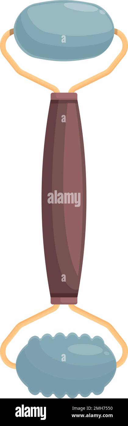 Fashion facial roller icon cartoon vector. Woman beauty. Spa health ...