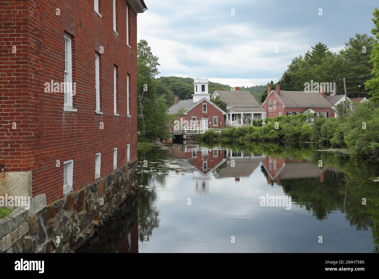 Harrisville has beautiful old red brick mills and buildings on or near ...